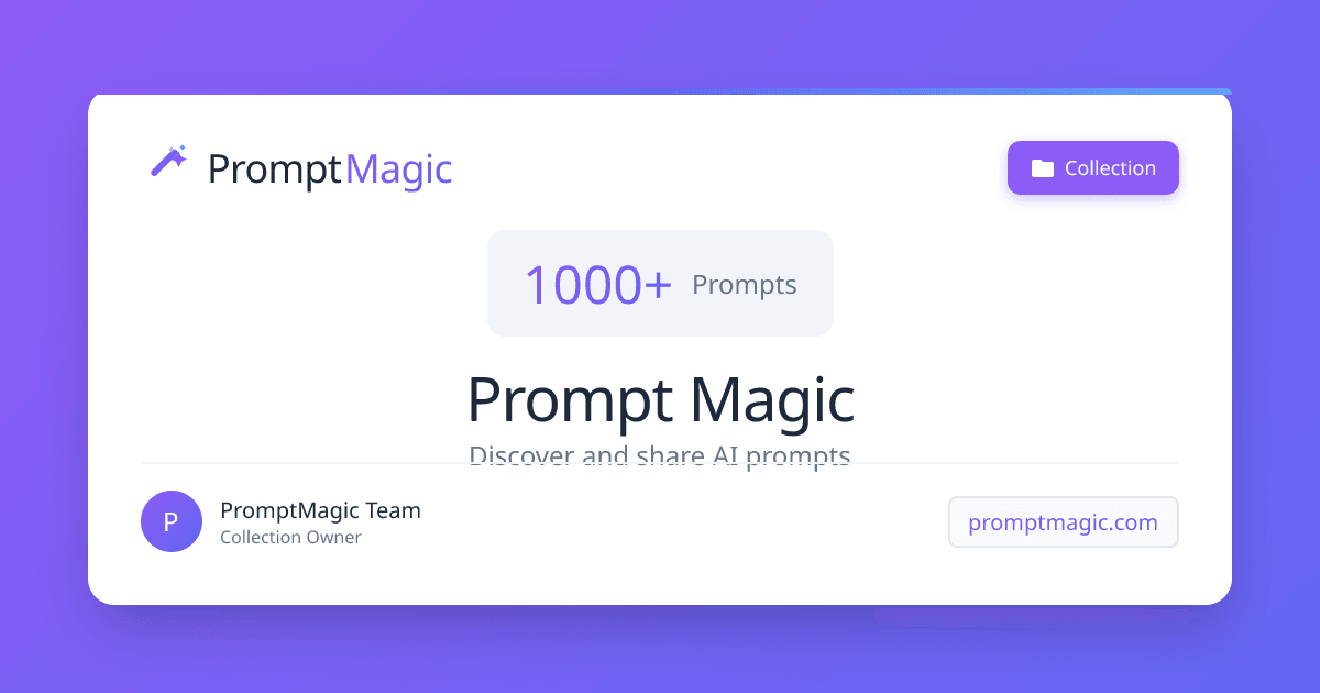 Prompt Magic - Discover and share AI prompts